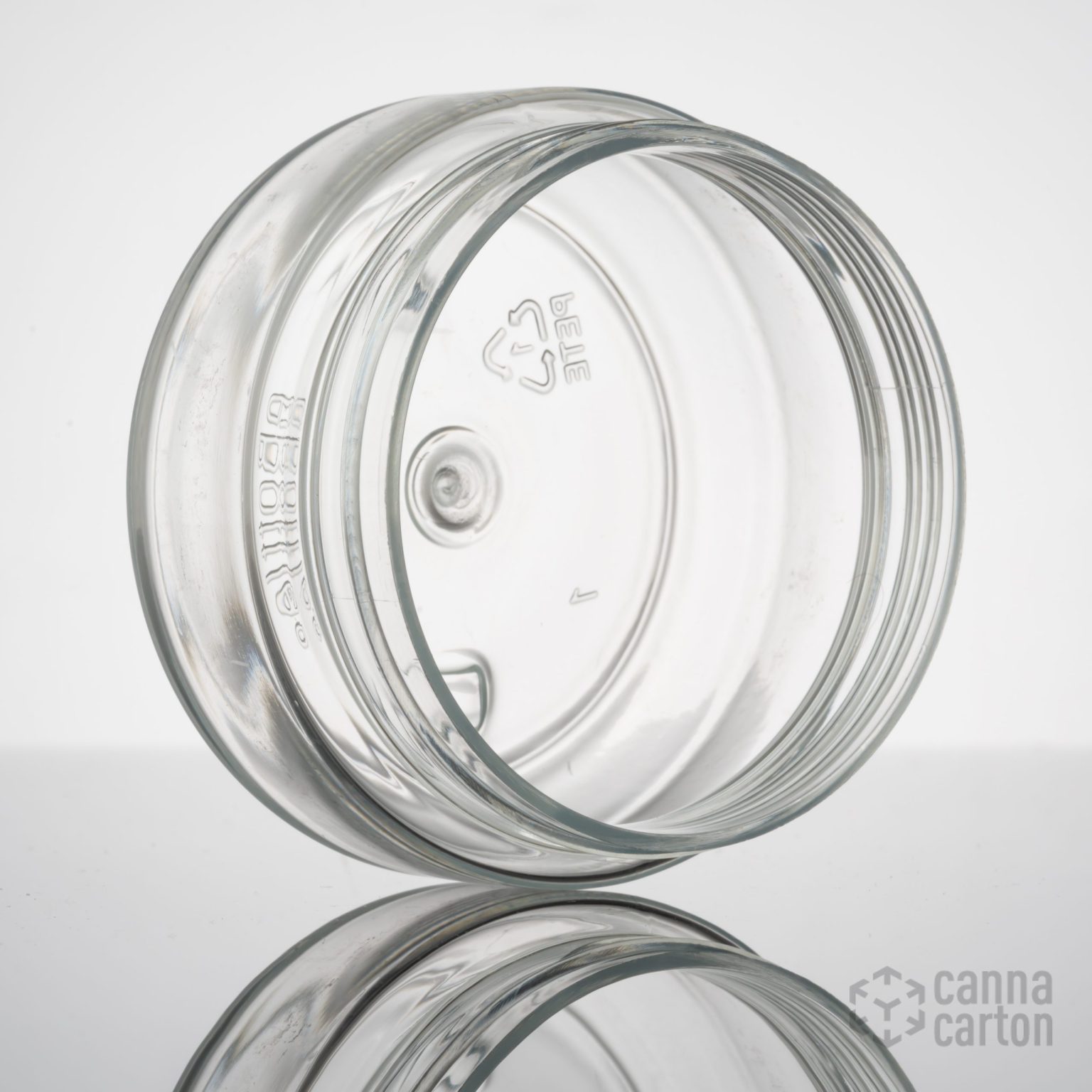 30 dram PET Plastic Wide Mouth Straight Sided Jar - Clear | CannaCarton LLC