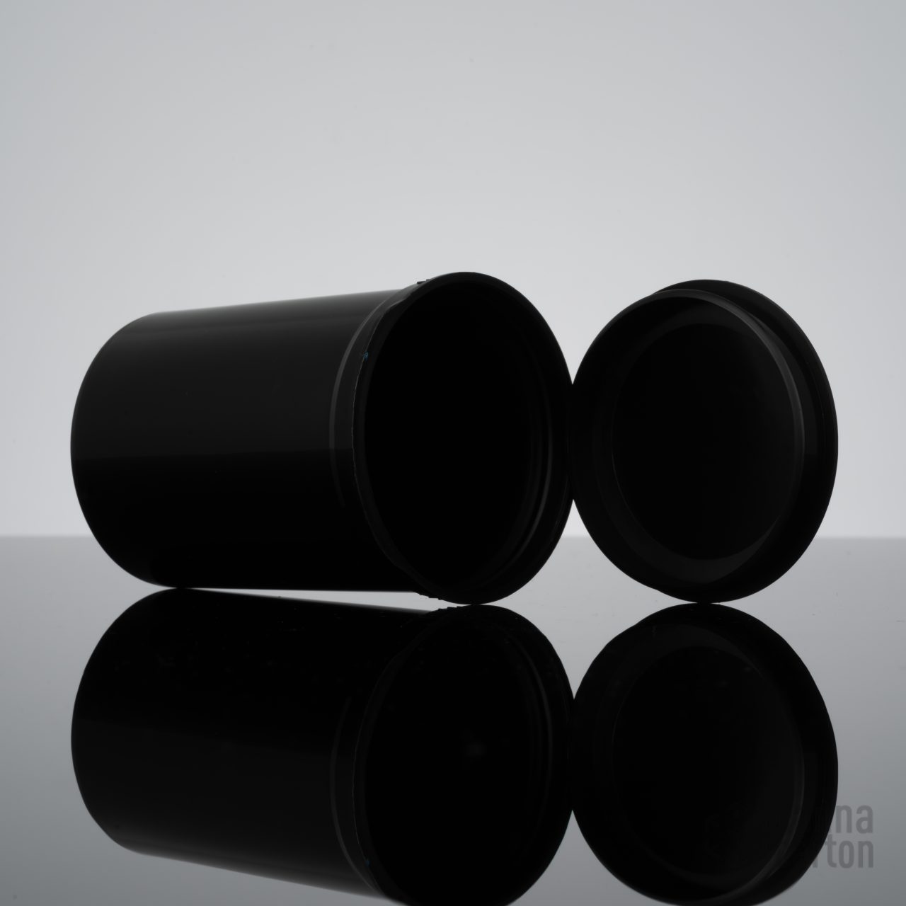 30 dram Pop Top Tube - Black | CannaCarton LLC