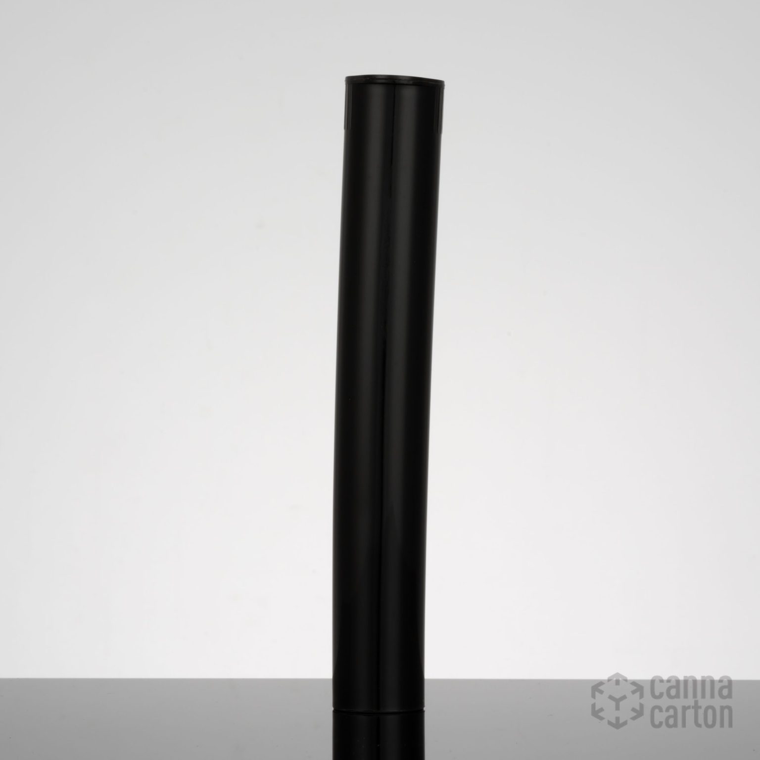 120 mm Plastic Pop Top Tube - Black | CannaCarton LLC